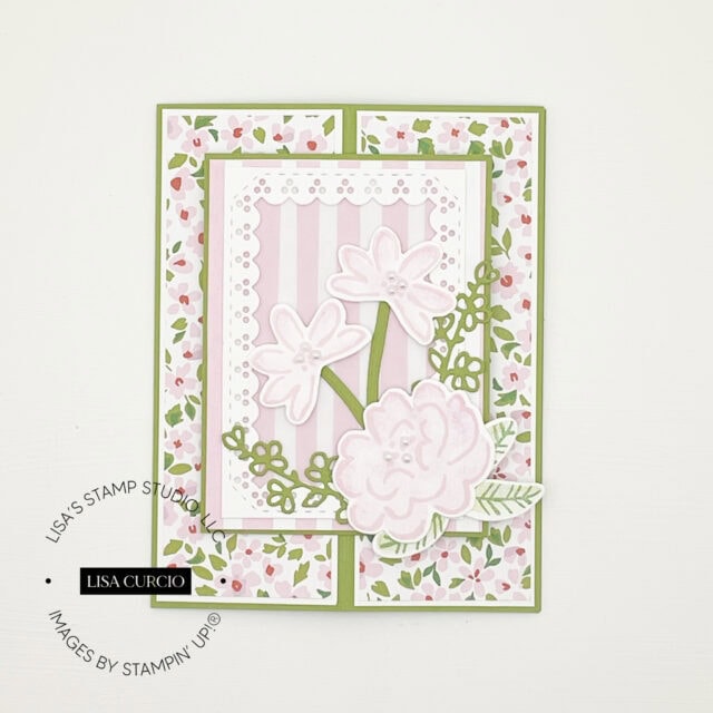 How to Create a Handmade Swinging Gate Fold Card in Easy Steps - Lisa's Stamp Studio