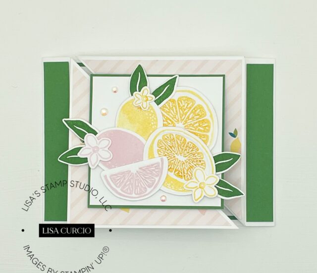 Don't Miss This Diagonal GateFold Card With a Twist - Lisa's Stamp Studio