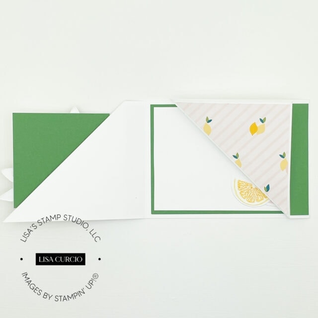 Don't Miss This Diagonal GateFold Card With a Twist - Lisa's Stamp Studio