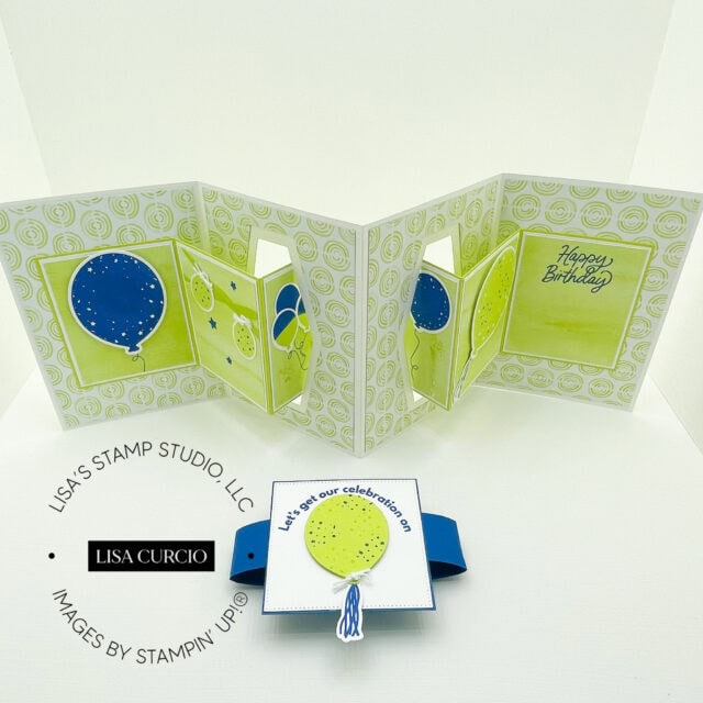 How to Make an Interlocking & Expanding Accordion Card the Easy Way - Lisa's Stamp Studio