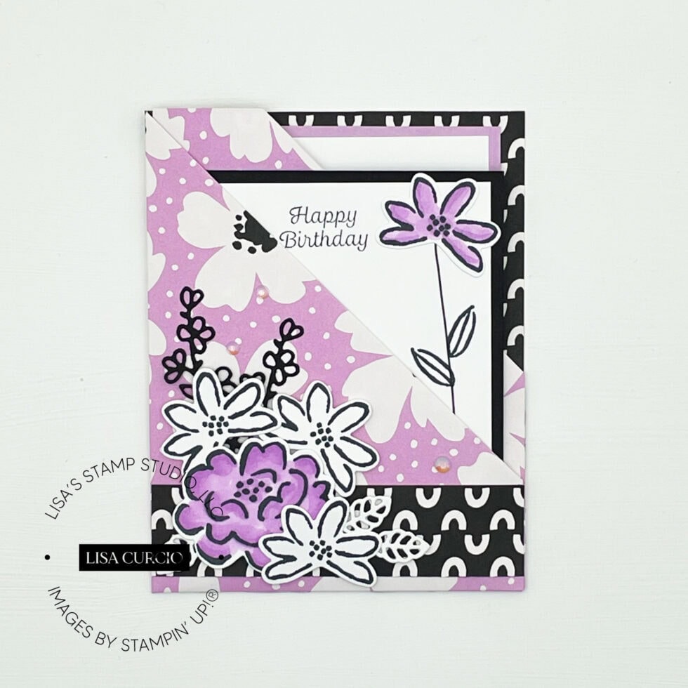 How to Make 3 Different Birthday Pocket Cards Using Designer Paper