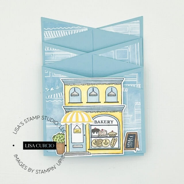 How to Make a Gate Fold Card That Expands and Cascades in Easy Steps - Lisa's Stamp Studio