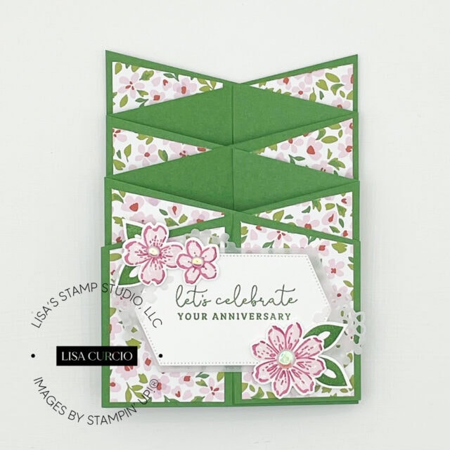 How to Make a Gate Fold Card That Expands and Cascades in Easy Steps - Lisa's Stamp Studio