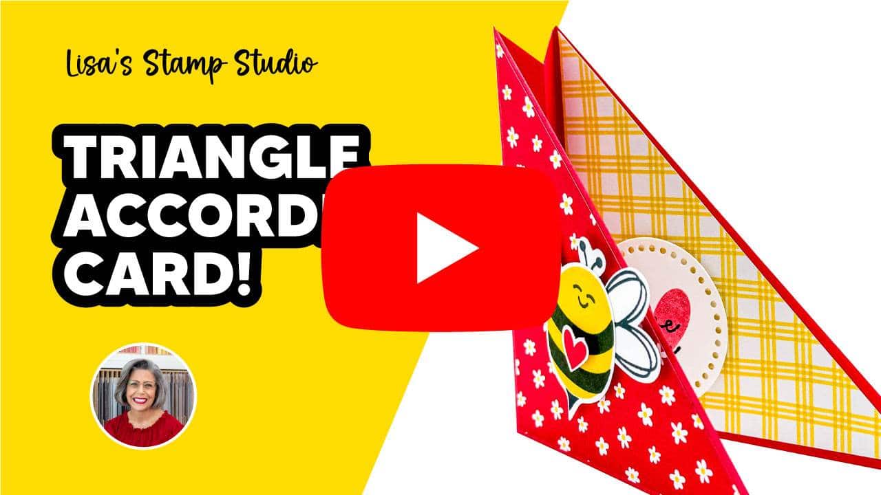 DIY Craft: Make a Triangle Accordion Fun Fold Card - Lisa's Stamp Studio