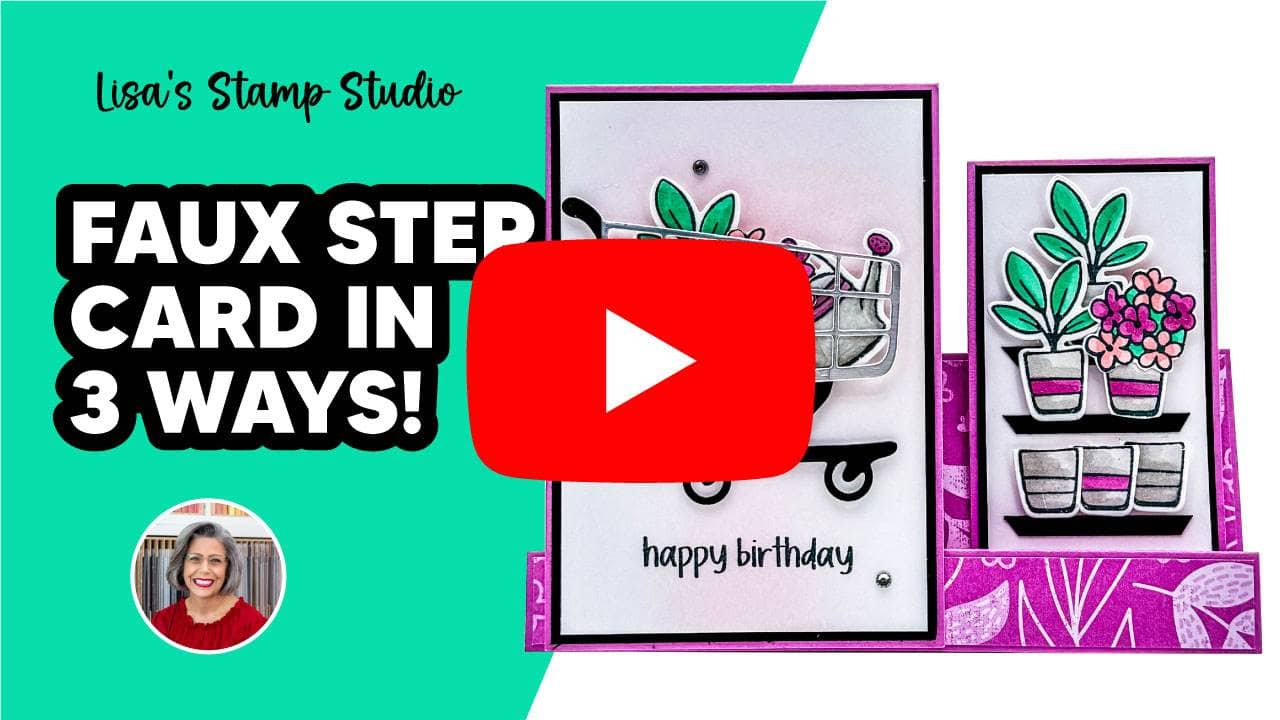 Fun Fold Cards are Easy! 3 Ways to Make a Faux Step Card with Lisa Curcio!!