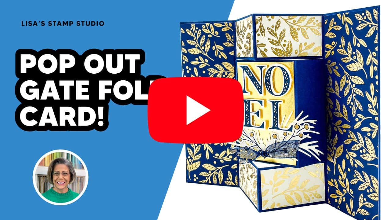 Make a DIY Pop Out Gate Fold Card for the Holidays! - Lisa's Stamp Studio