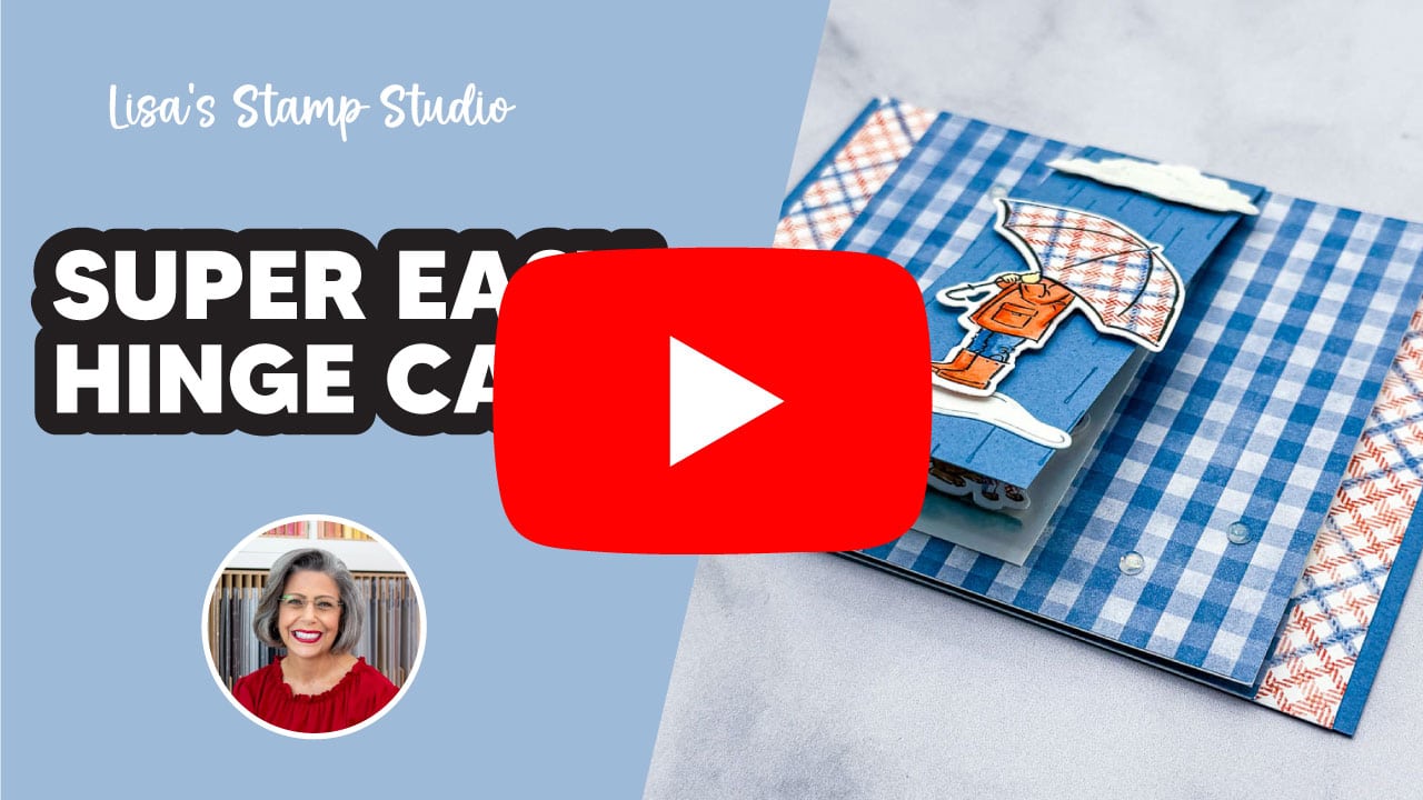 Make an Incredibly Easy Fun Fold Hinge Card - Lisa's Stamp Studio
