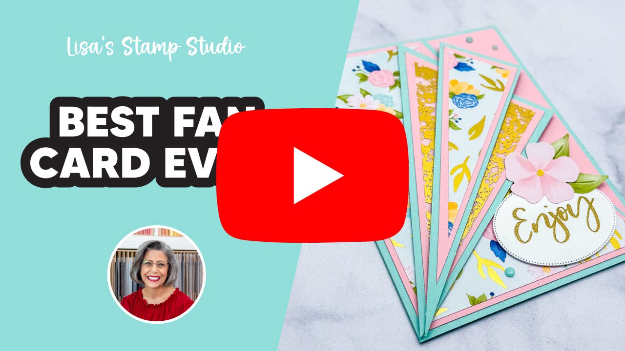 Make the Best Fan Card Ever Without Using Dies! - Lisa's Stamp Studio