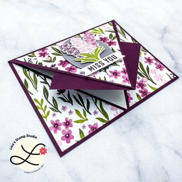 Make This Unique Arrow Fold Card | Use Your Pattern Paper!