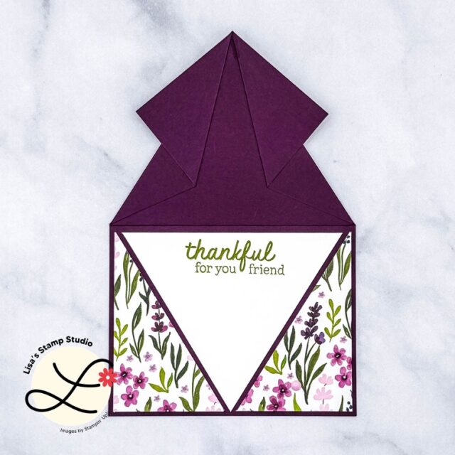 Make This Unique Arrow Fold Card | Use Your Pattern Paper!