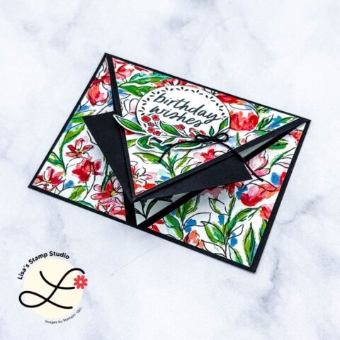 Make This Unique Arrow Fold Card | Use Your Pattern Paper!