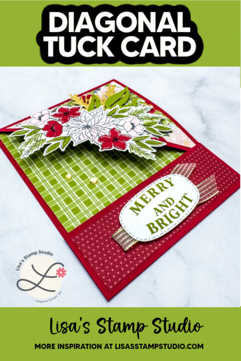 Make This Diagonal Card For the Holidays | Handmade Christmas Card Ideas