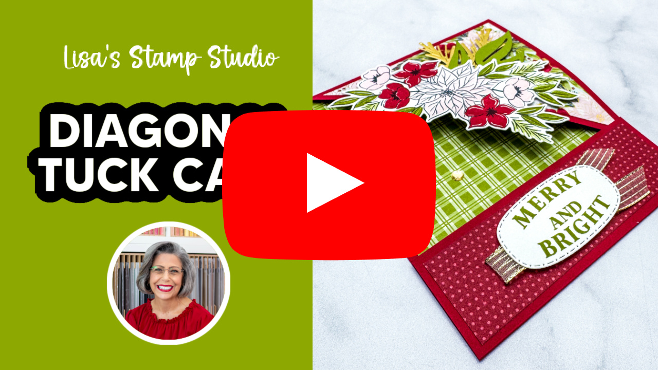 Make This Diagonal Card For the Holidays | Handmade Christmas Card Ideas