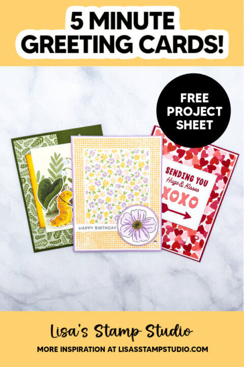 Easy DIY Greeting Cards to Make in 5 Minutes! - Lisa's Stamp Studio